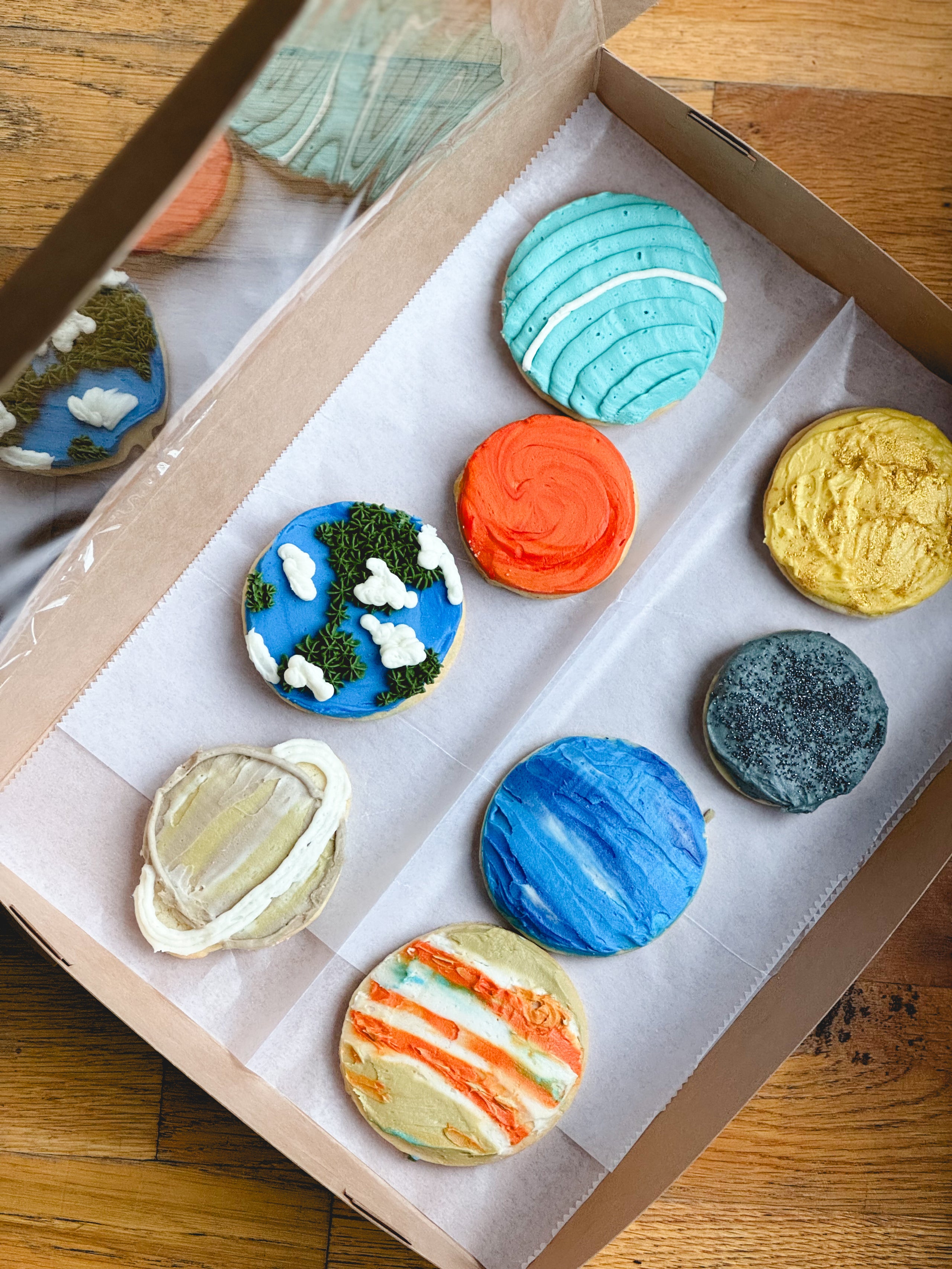 Assorted Planet Cookies | The Humble Crumb Bakery