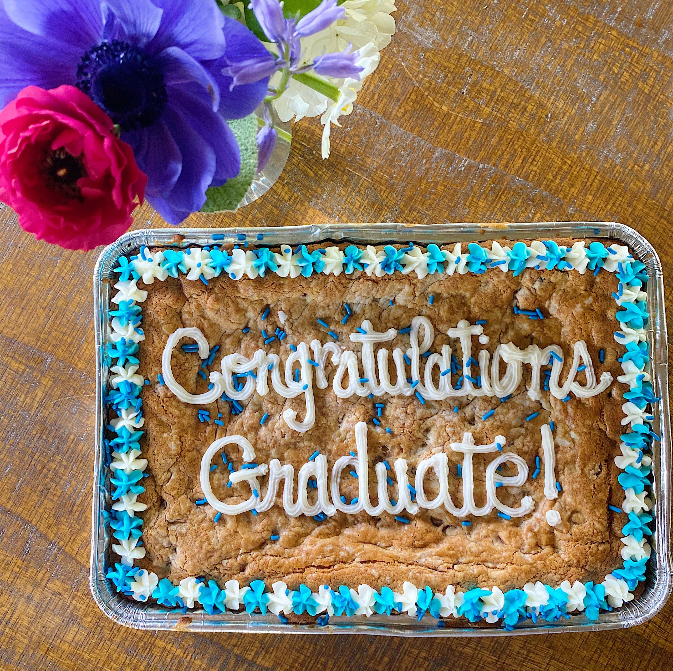 Graduation Cookie Cake | The Humble Crumb Bakery